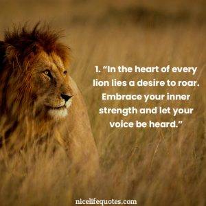 50 Courageous Lion Motivational Quotes to Overcome Obstacles